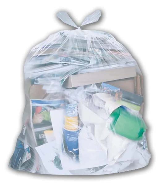 35 x 47" Garbage Bags, Regular - Clear – Encore Canada