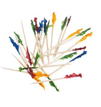 3" Regular Wooden Frill Toothpicks - Natural – Encore Canada