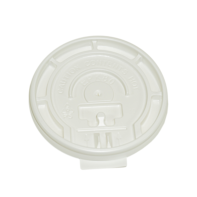 90 mm Plastic Tear Tab Lids for 10-20 oz Hot Cups - White – Encore Canada